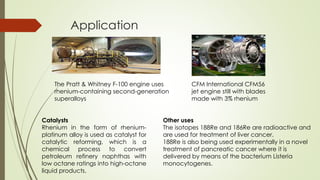 Molybdenum, Techntium, Rhenium | PPTX | Chemistry | Science