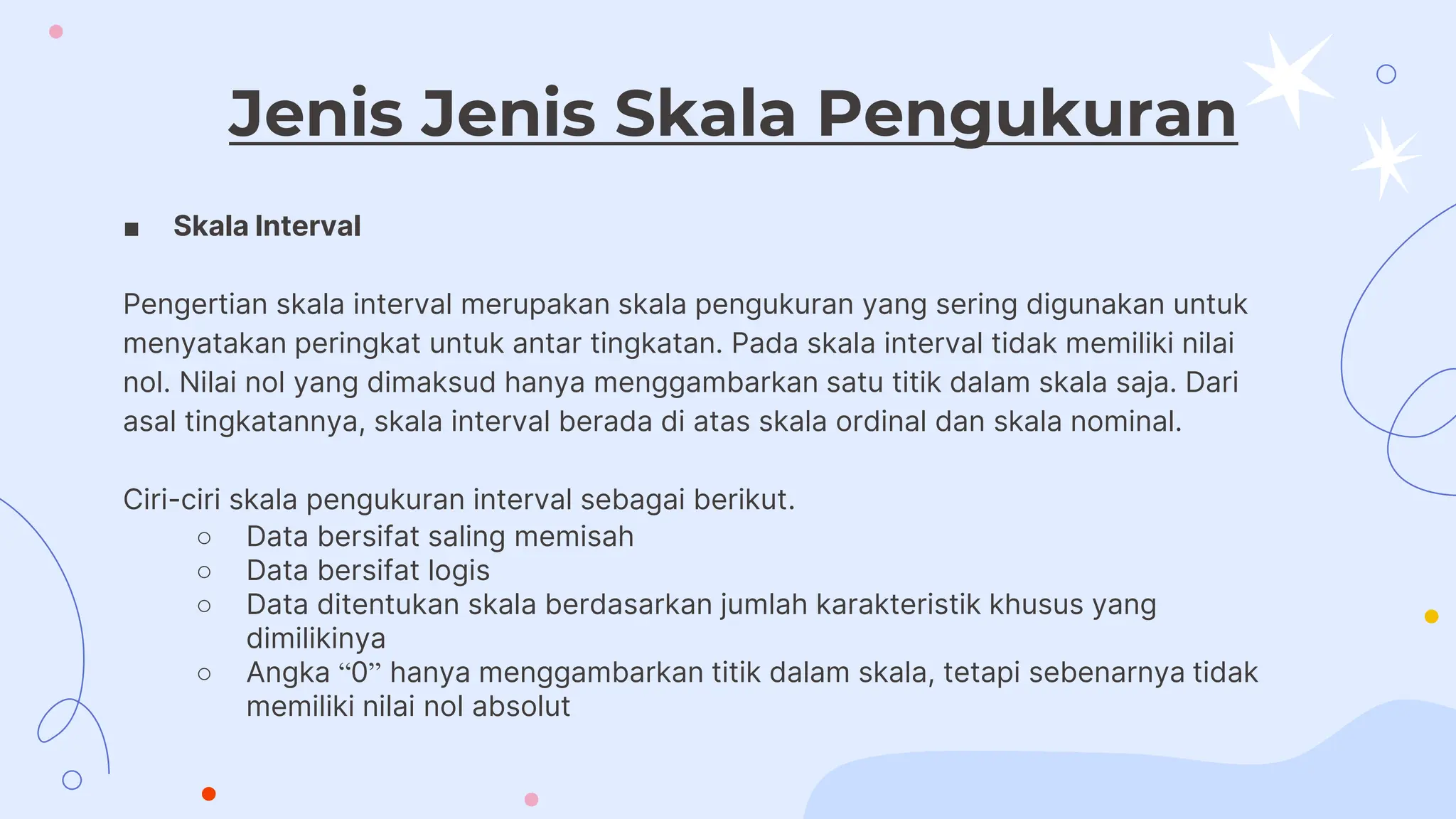 PPT_SKALA_PENGUKURAN DATA MATA KULIAH BIOSTATISTIK | PPT
