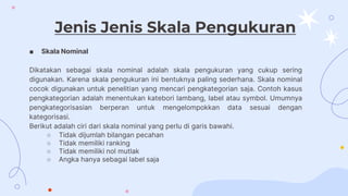 PPT_SKALA_PENGUKURAN DATA MATA KULIAH BIOSTATISTIK | PDF