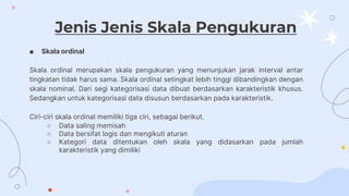 PPT_SKALA_PENGUKURAN DATA MATA KULIAH BIOSTATISTIK | PDF