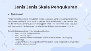 PPT_SKALA_PENGUKURAN DATA MATA KULIAH BIOSTATISTIK | PDF