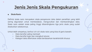 PPT_SKALA_PENGUKURAN DATA MATA KULIAH BIOSTATISTIK | PPT