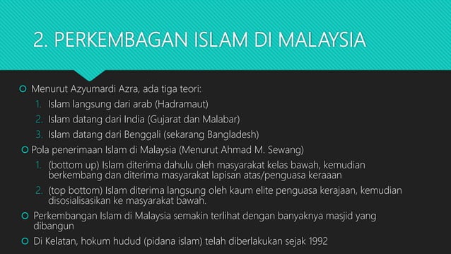 Sejarah Islam di Malaysia dan Brunei Darussalam | PPTX