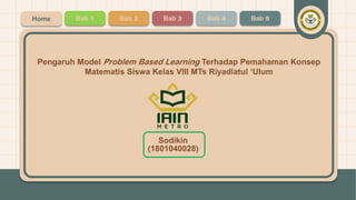 PENGARUH PBL TERHADAP PEMAHAMAN KONSEP MATEMATIS SISWA KELAS VII MTs ...