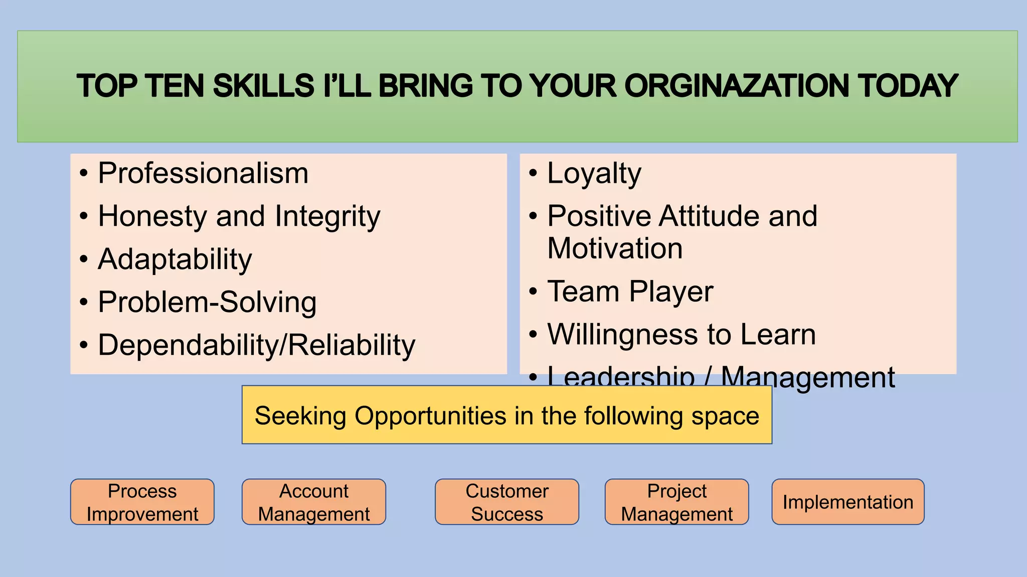 Top ten Skills | PPT