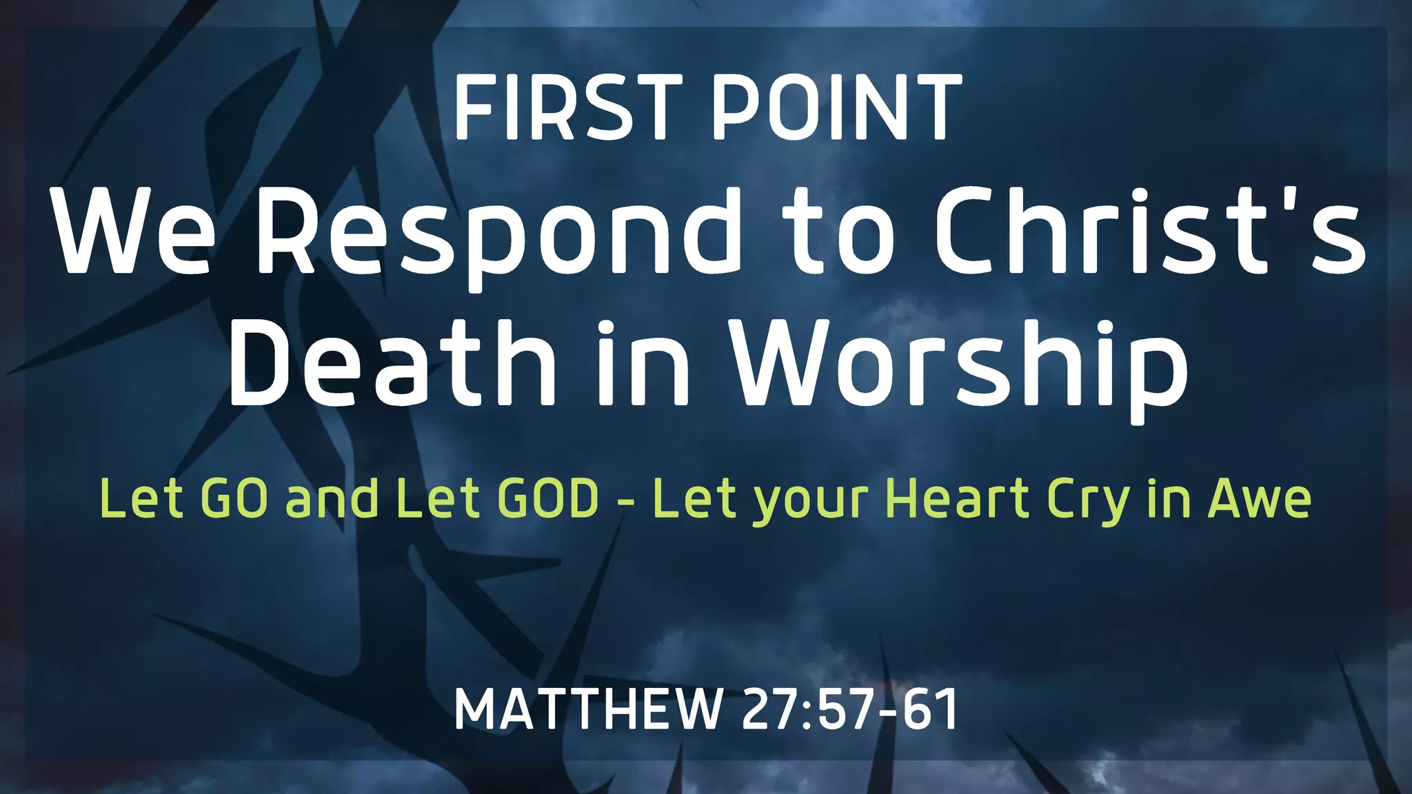 Responding to Christ's Death | PPT