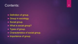 Social Group | PPTX
