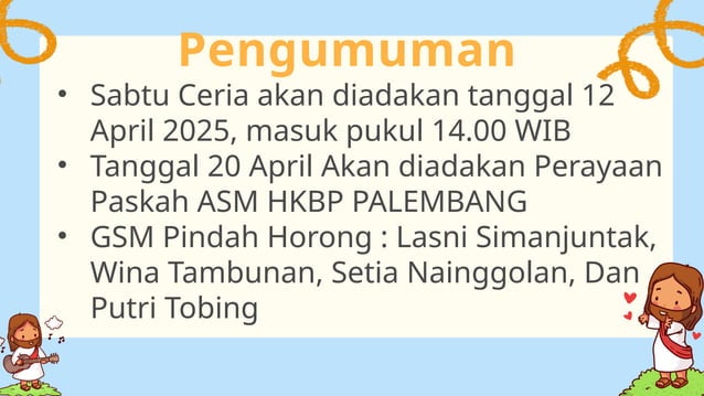 contoh ppt menarik lagu pujian sekolah minggu | PPTX