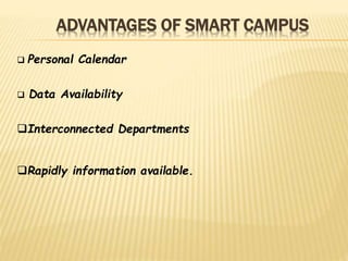 Smart campus| constructing smart campus with smart application|new ...