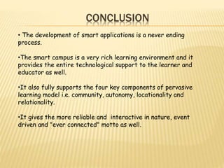 Smart campus| constructing smart campus with smart application|new ...