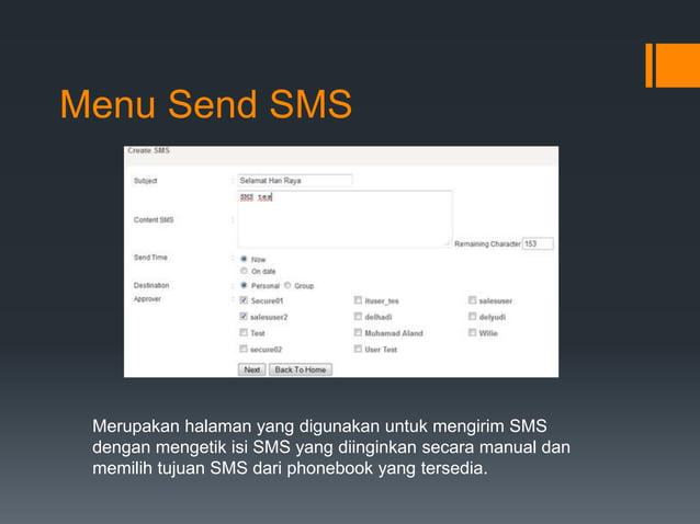 PPT SMS Notification System ( Presentasi Kuliah ) | PPT