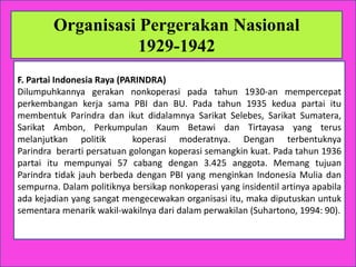 Ppt sni 4 Sejarah organisasi pergerakan nasional 1929 1942 | PPTX