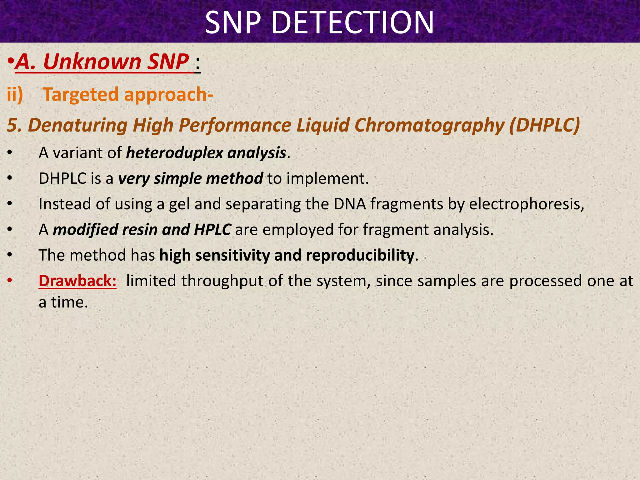 Ppt Snp Detection Pptx