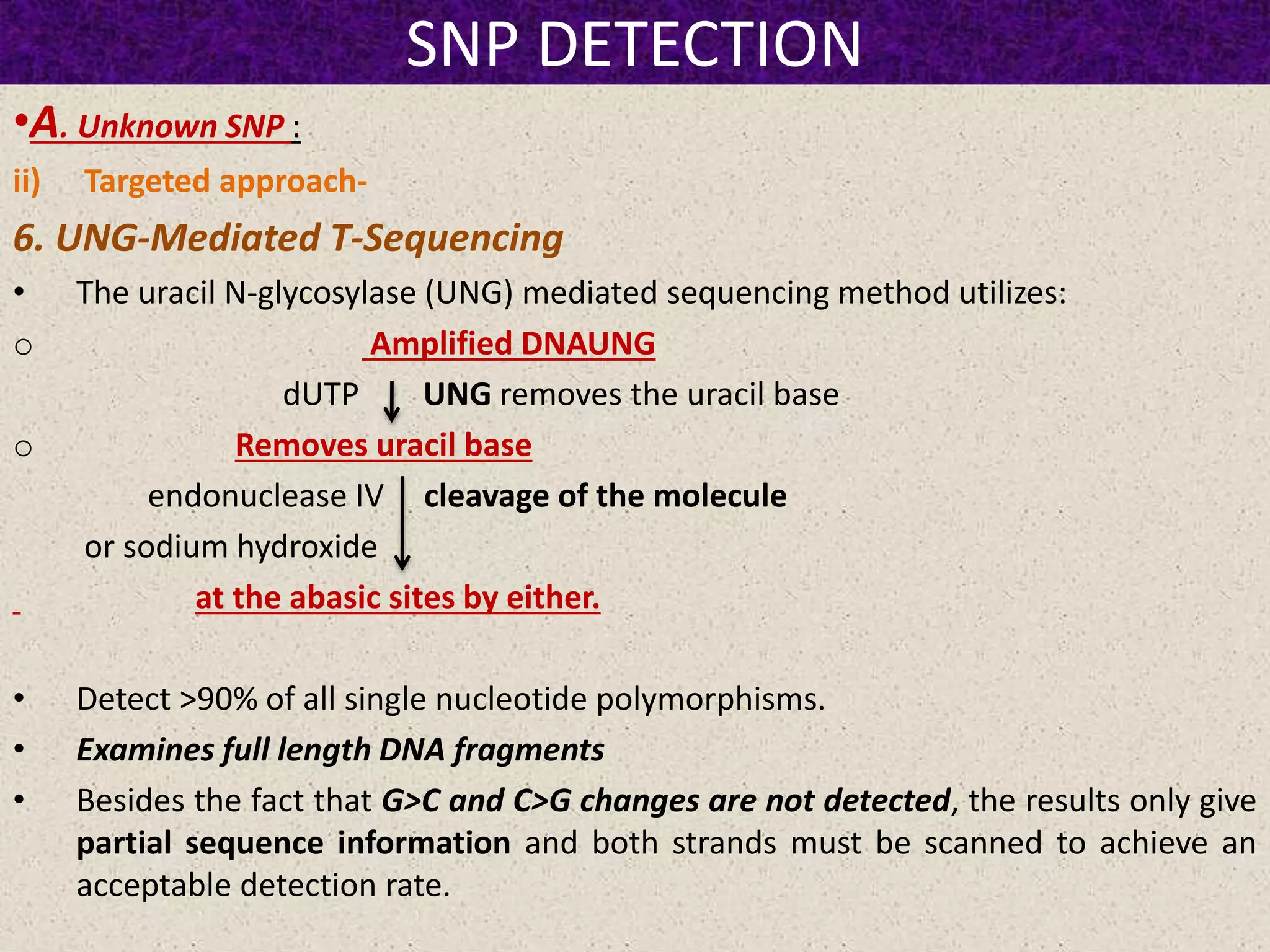 Ppt snp detection | PPTX