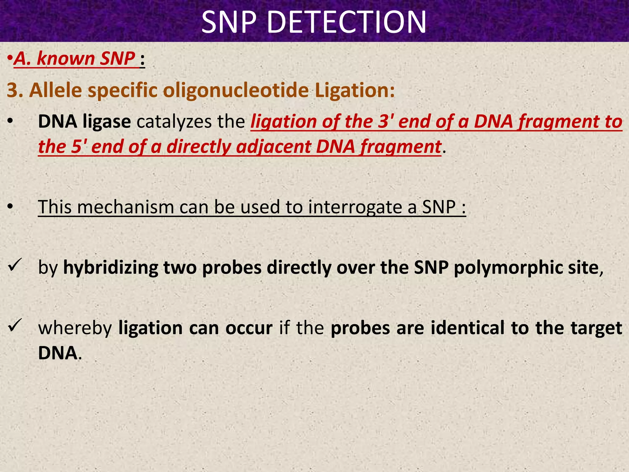 Ppt Snp Detection Pptx