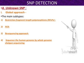 Ppt snp detection | PPTX