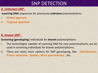 Ppt snp detection | PPTX