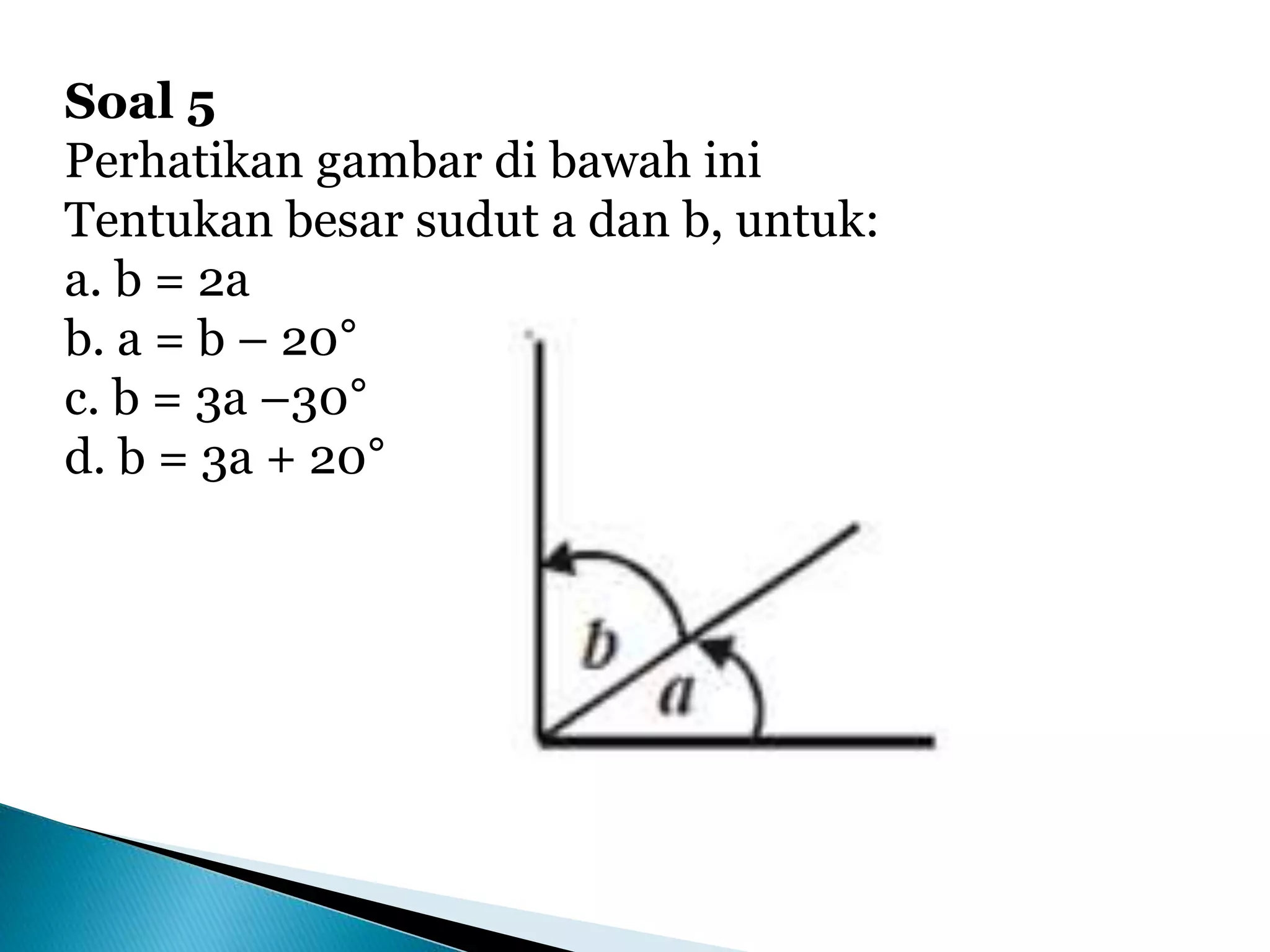 Ppt soal sudut mtk kls 7 genap | PPSX