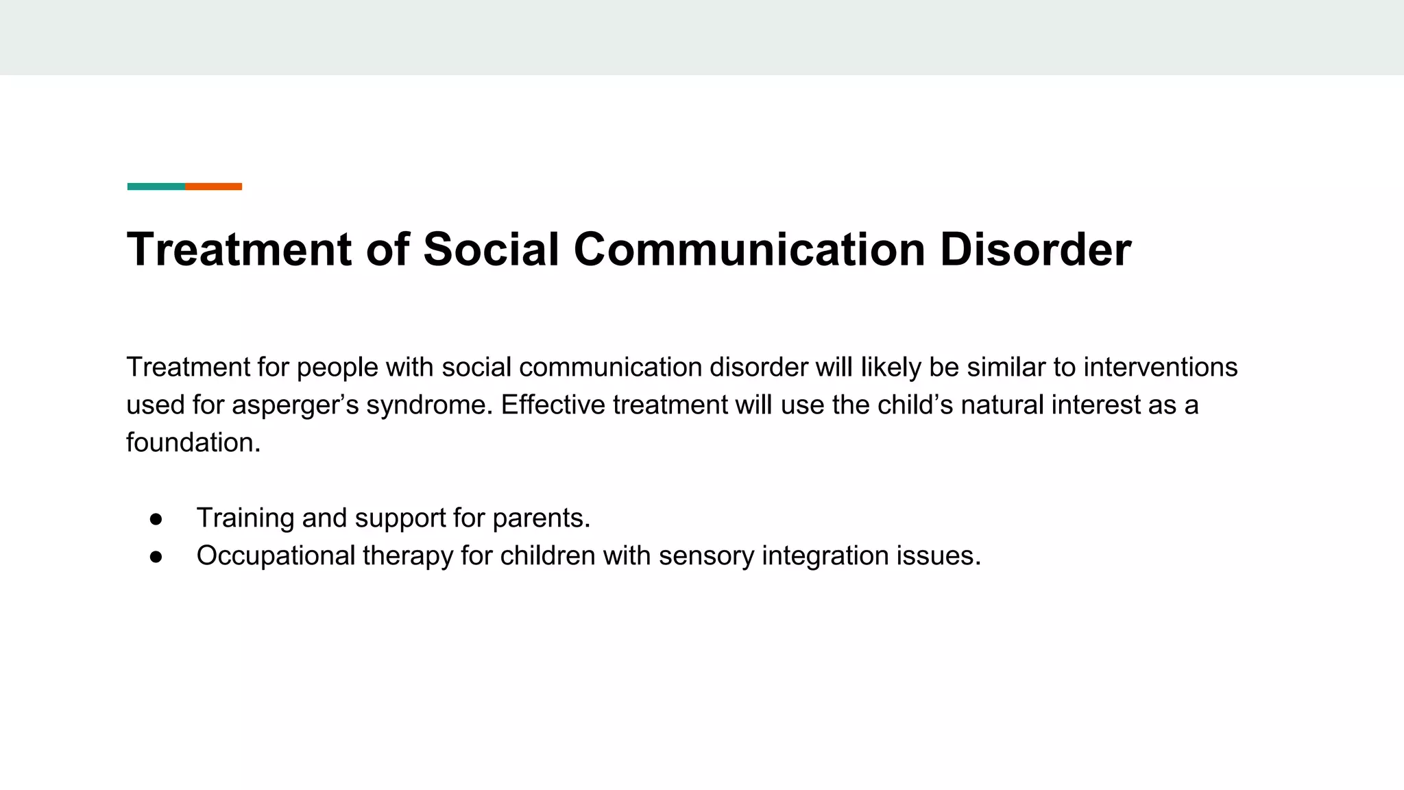 Social Communication Disorder | PPTX