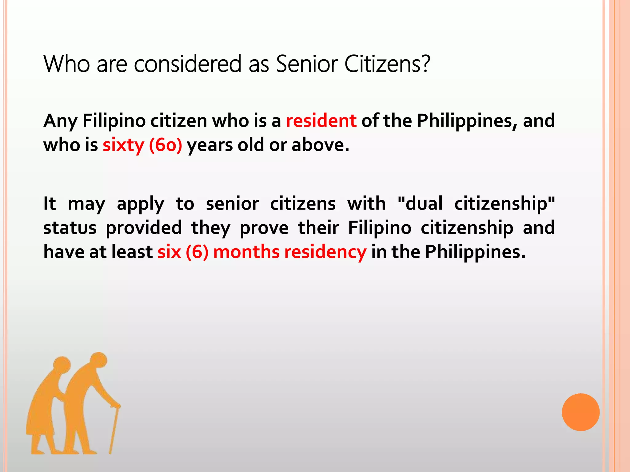 Expanded Senior Citizen Act | PPTX