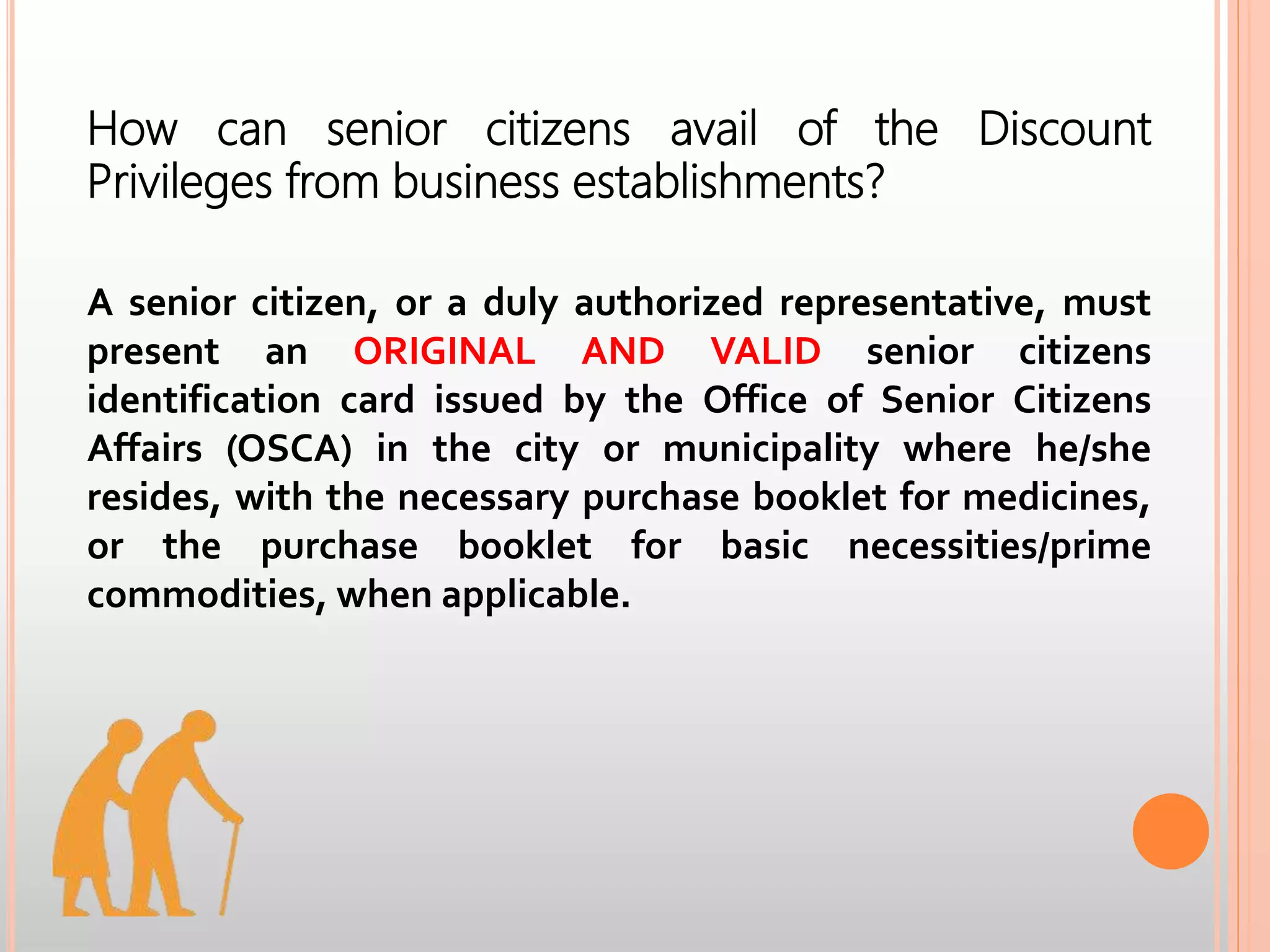 Expanded Senior Citizen Act | PPTX