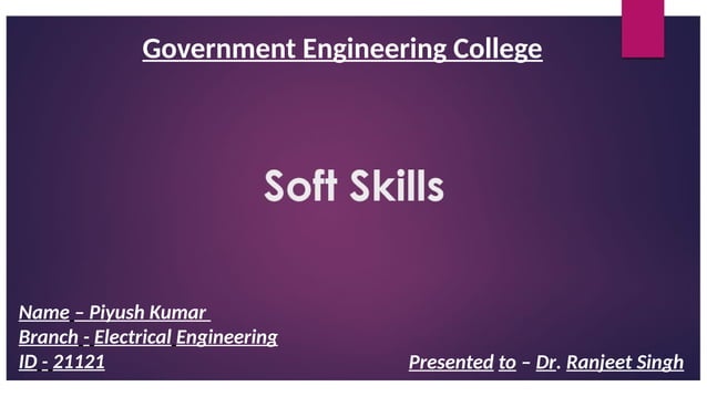 Ppt soft skills presentation on soft skill | PPT