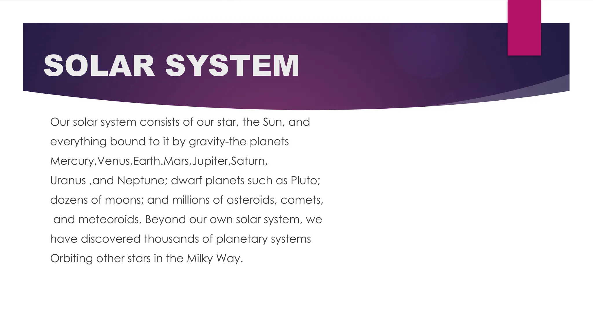 PowerPoint Solar System Infographics TLE | PPT