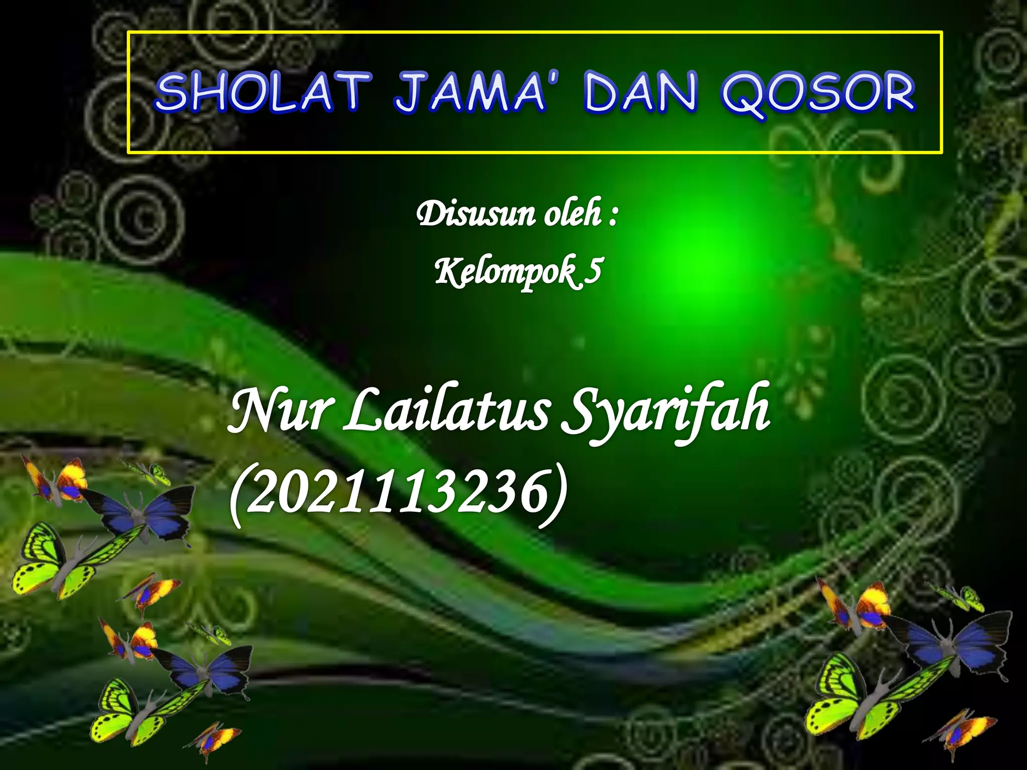 Ppt solat jama dan qosor | PPTX