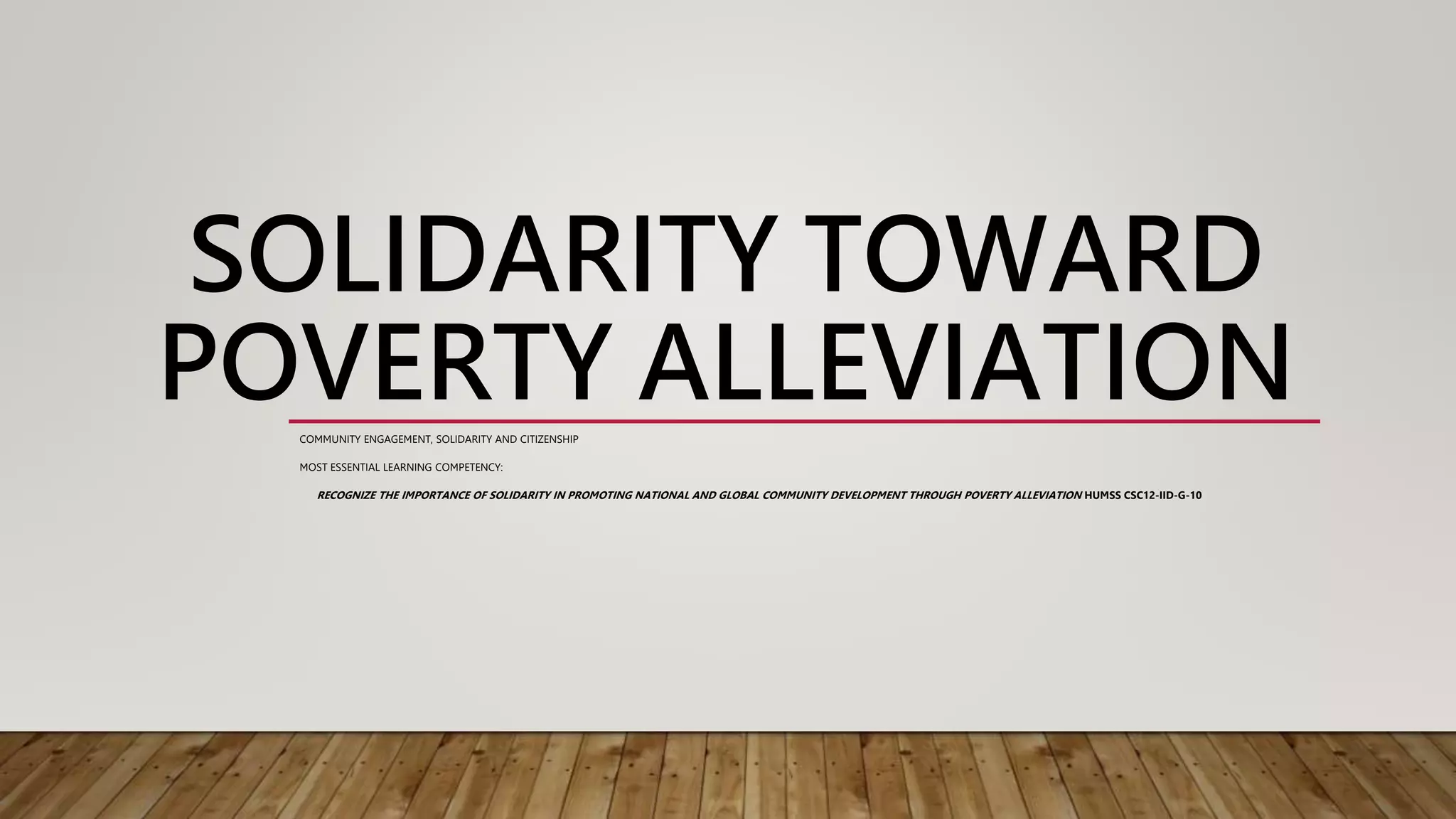 PPT Solidarity towards poverty alleviation 2.pptx