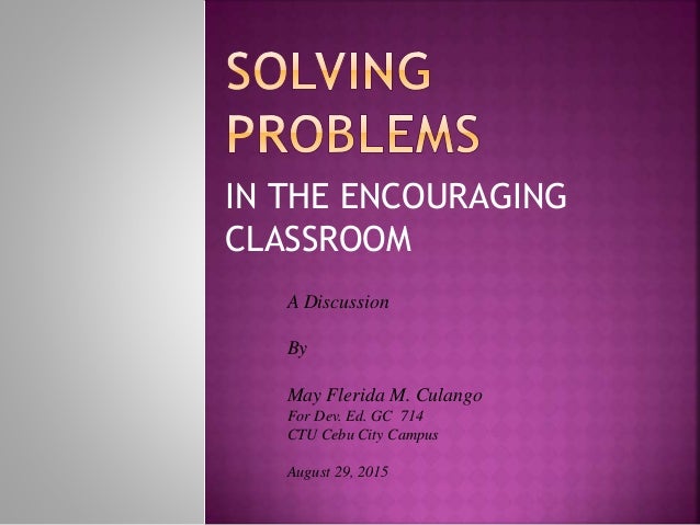 approaches to problem solving slideshare