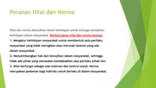 PPT Sosialisasi, Nilai dan Norma.pptx
