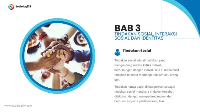 PPT Sosiologi Kelas X Bab 3. Tindakan Sosial, Interaksi Sosial dan Identitas (Kurikulum Merdeka ...