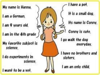 chapter 1: Talking about self | PPTX