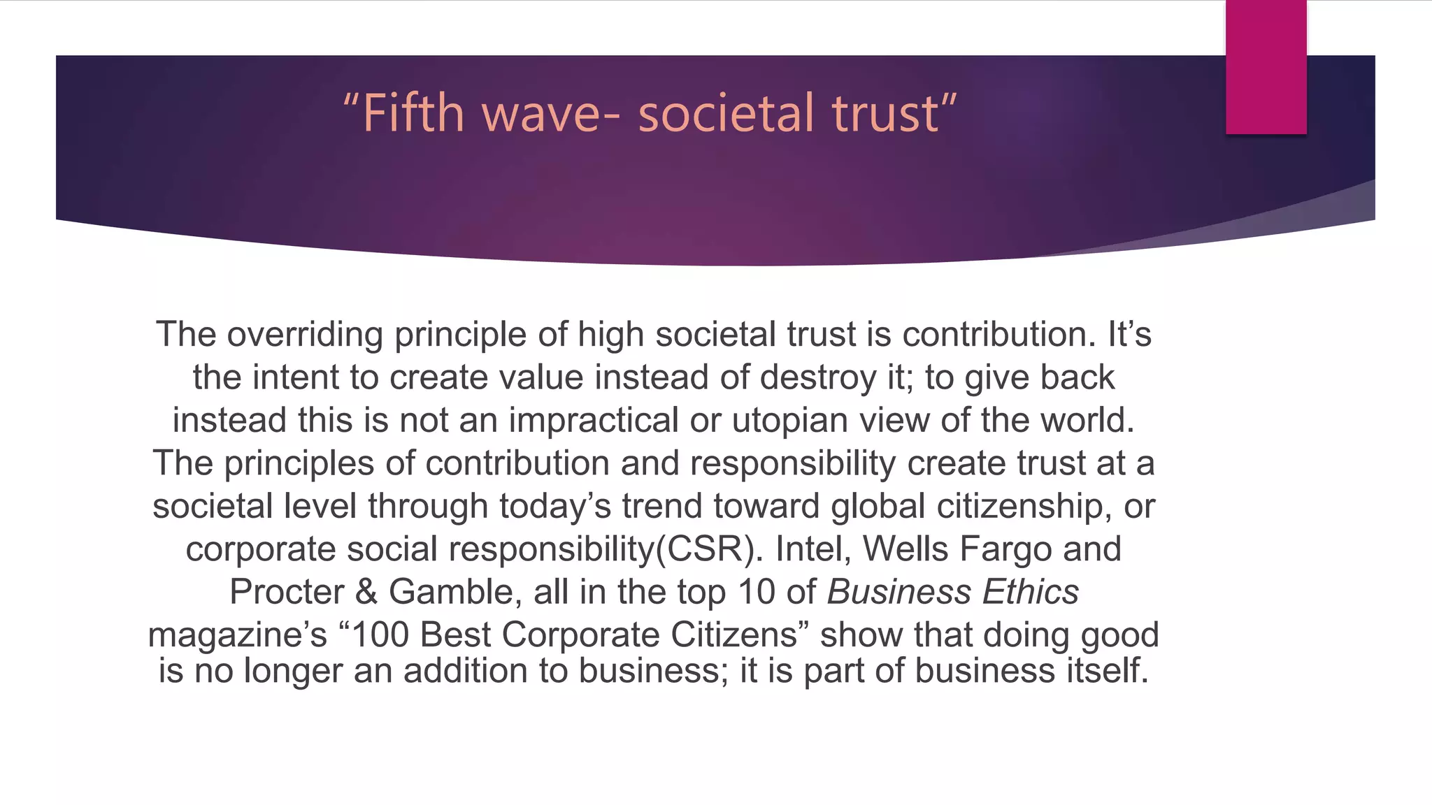 speed of trust-business communication | PPT