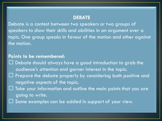 PPT Speeech and Debate Writing.pdfssssssss | PPT