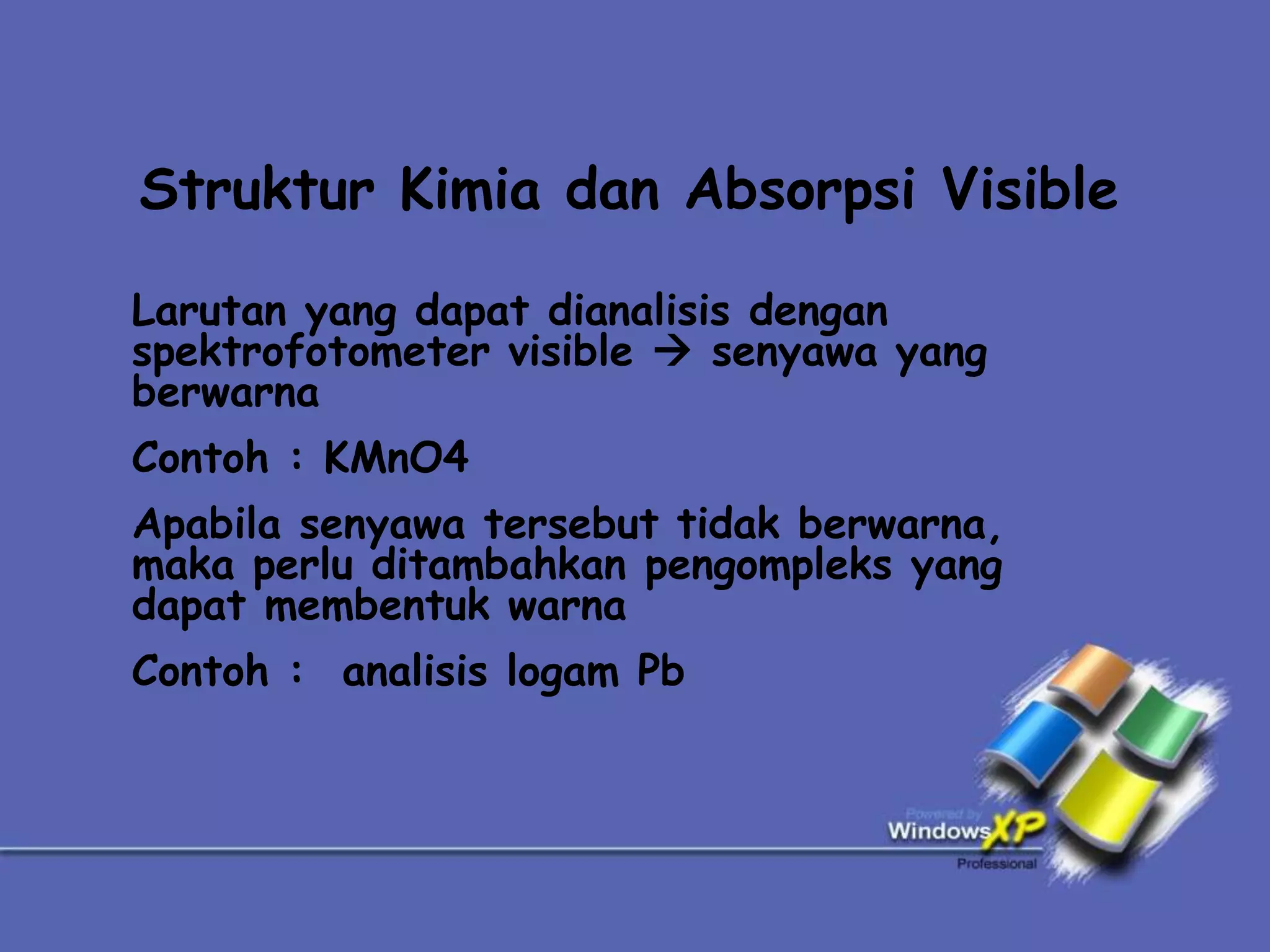 Ppt spektrofotometri uv vis | PPTX