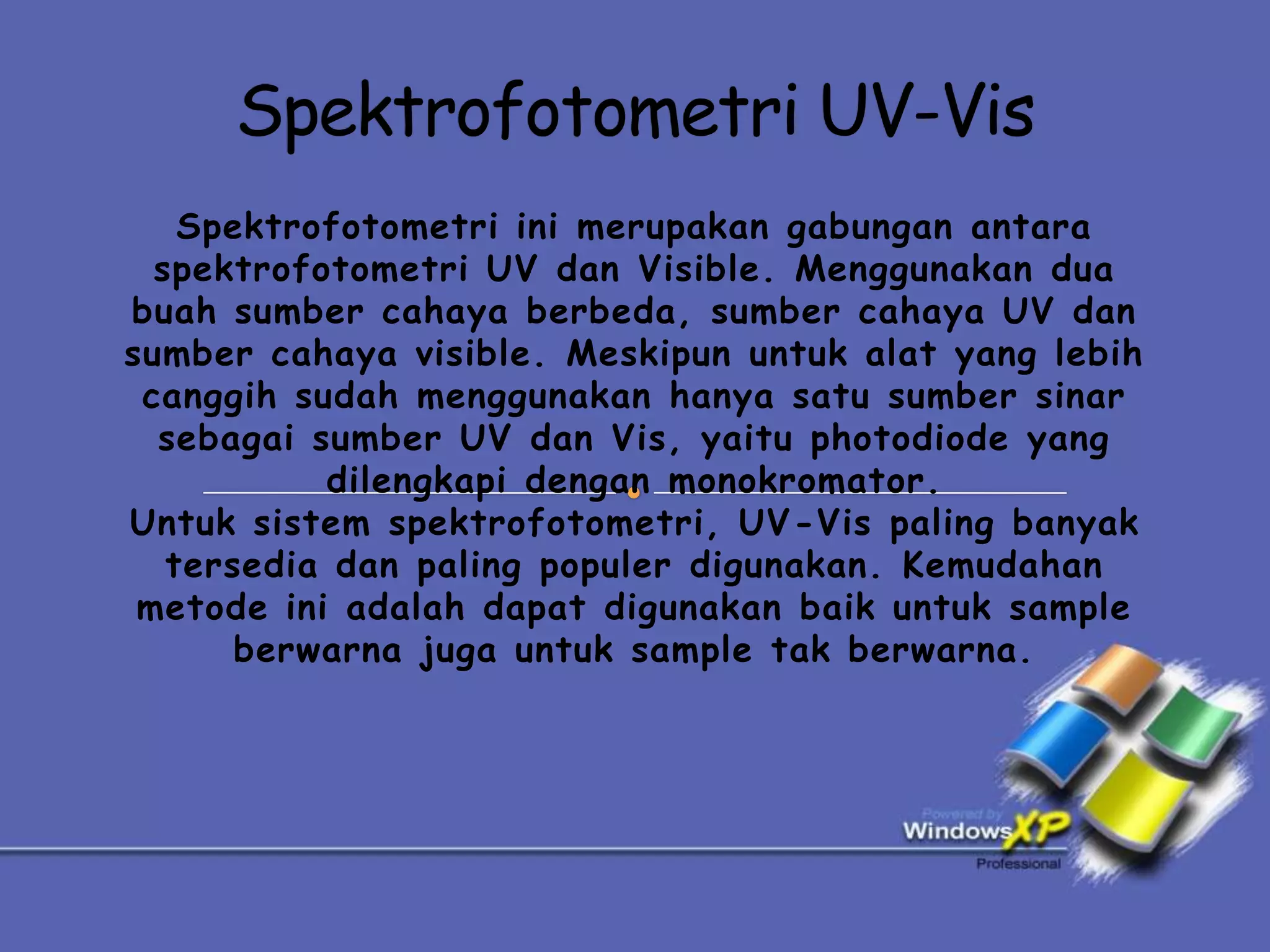 Ppt spektrofotometri uv vis | PPTX