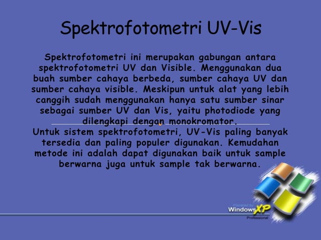Ppt spektrofotometri uv vis | PPTX