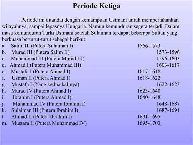 Ppt Peradaban Islam Pada Masa Dinasti Utsmani | PPT