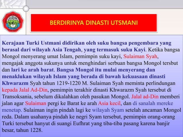 Ppt Peradaban Islam Pada Masa Dinasti Utsmani | PPT