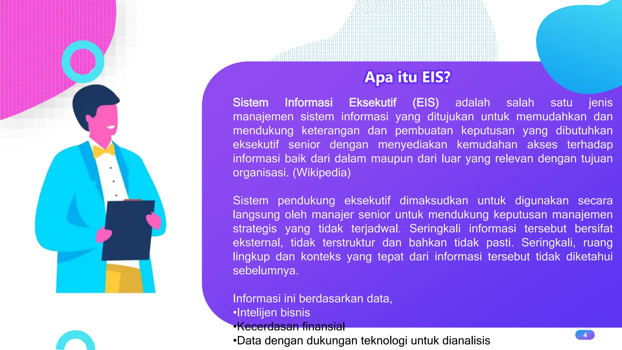 PPT SPK Kelompok 4 - Executive Information System (EIS) | PPTX