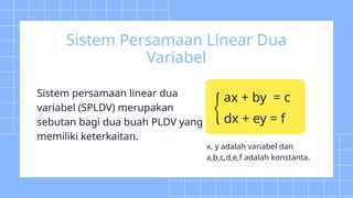 PPT Sistem Persamaan Linear Dua Variabel (SPLDV) SMP.pptx