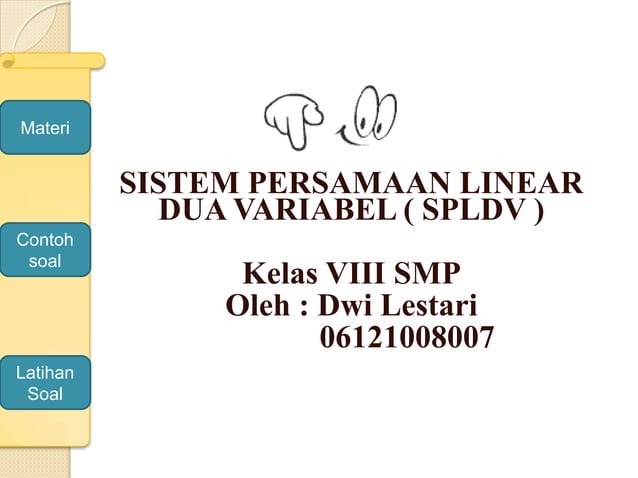 PPT pembelajaran SPLDV | PPTX
