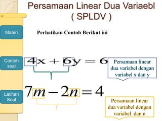 PPT pembelajaran SPLDV | PPTX