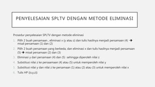 PPT SPLTV | PPTX | Science