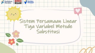 PPT Sistem Persamaan Linier Tiga Variabel | PPTX