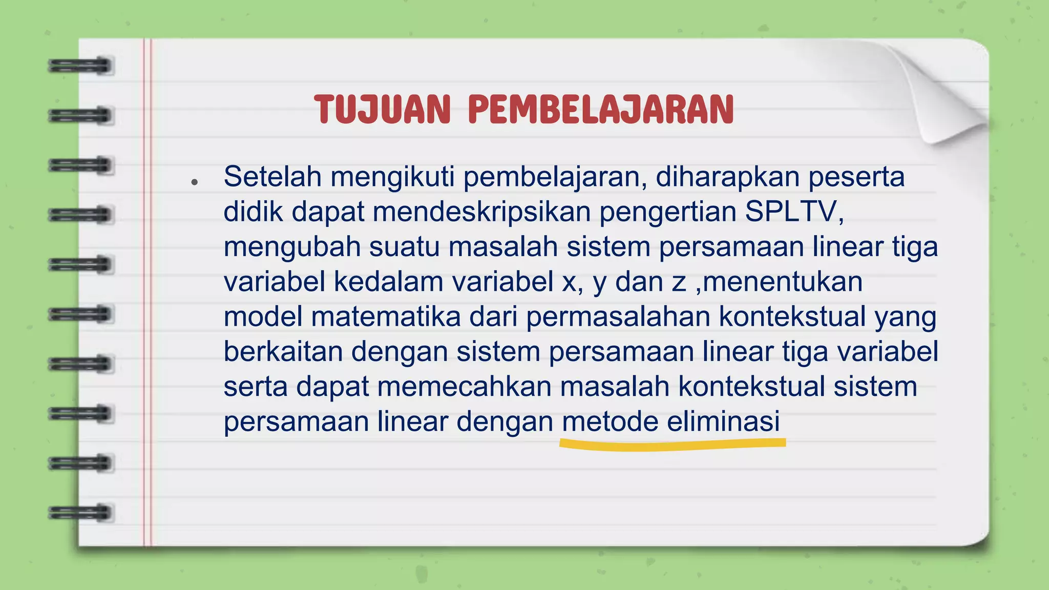 PPT SPLTV ELIMINASI Pertemuan 1.pptx