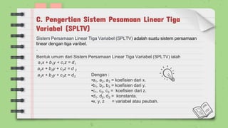 PPT SPLTV ELIMINASI Pertemuan 1.pptx
