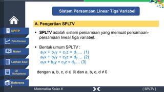 SISTEM PERSAMAAN LINEAR TIGA VAIABEL MENEMUKAN SOLUSI.pptx