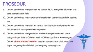 PPT SPO Alur Pelayanan SKD di Unit MCU (dr. Yudi Kartasasmita).pptx